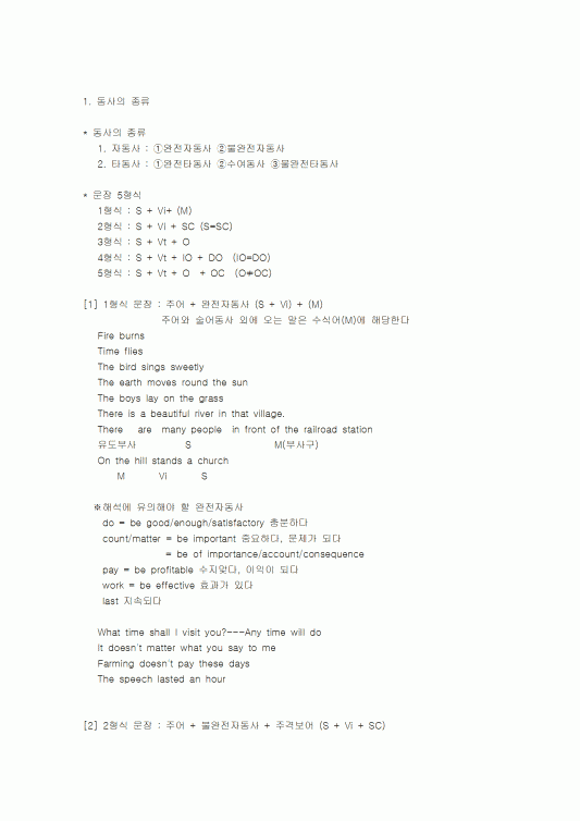 [영어] 맨투맨 기초영어-서브노트