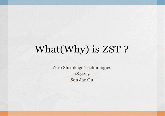 What(Why) is ZST?