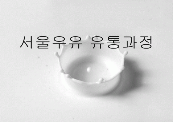 서울우유의 유통과정 - 판매전략