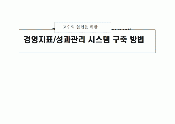 매니지먼트 사업 기획서