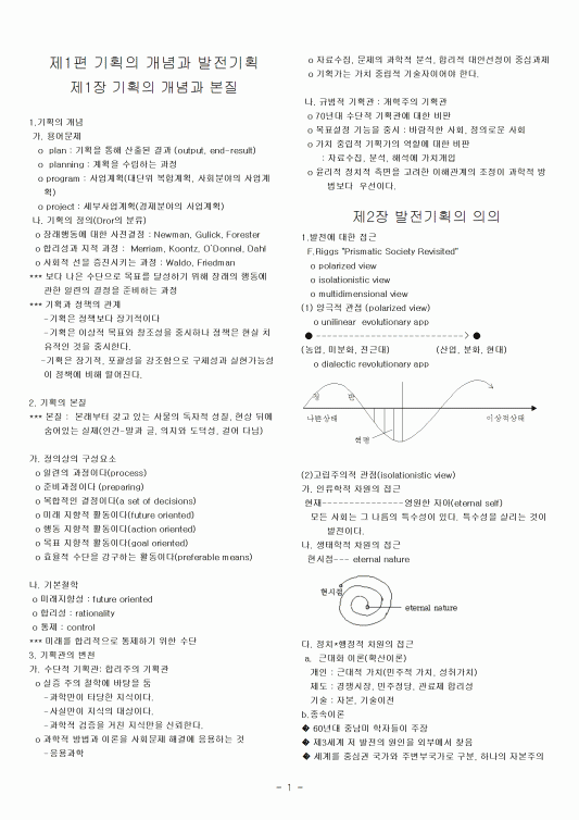 전략기획론 서브노트 시험기출 기말고사 중간고사