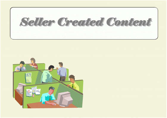 Seller Created Content