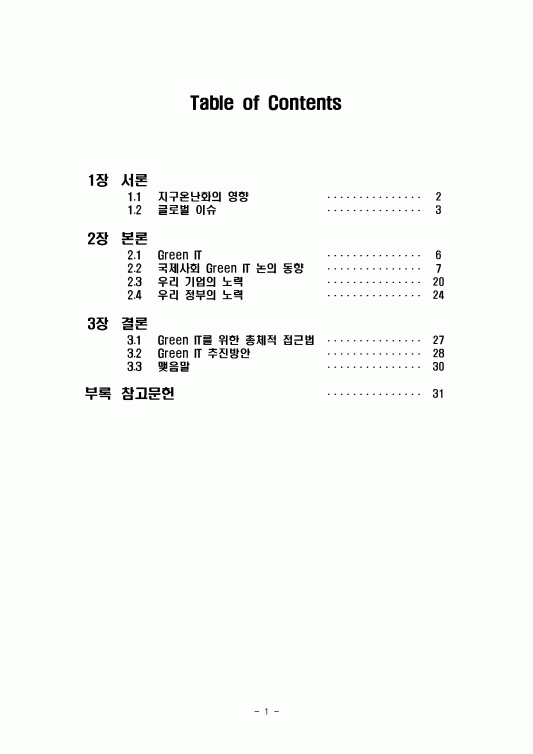 지구온난화와 그린IT