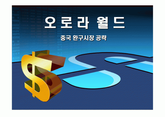 오로라 월드 중국진출 마케팅성공 사례 SWOT