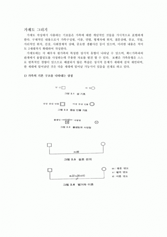 어떻게 가계도 작성을 할것인가?? 가계도 작성법 조사 레포트