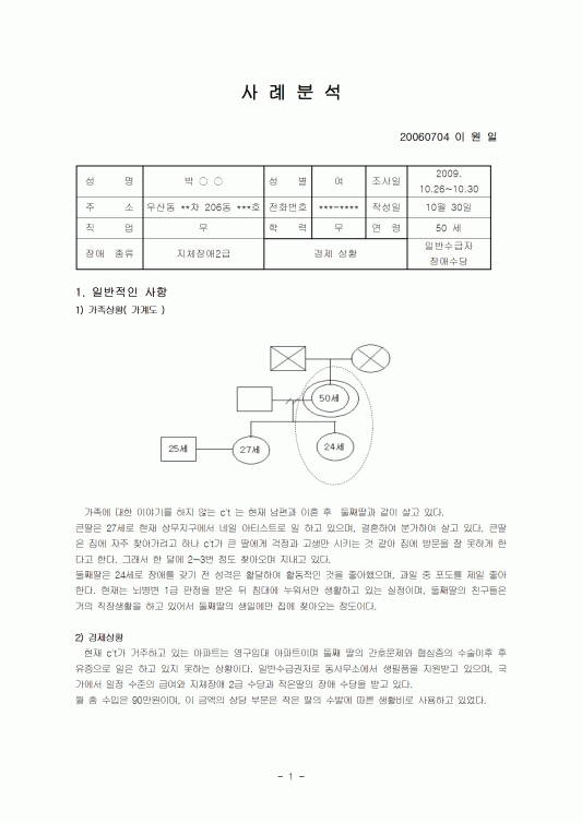 [사회복지실천론] 사회복지실천 사례관리