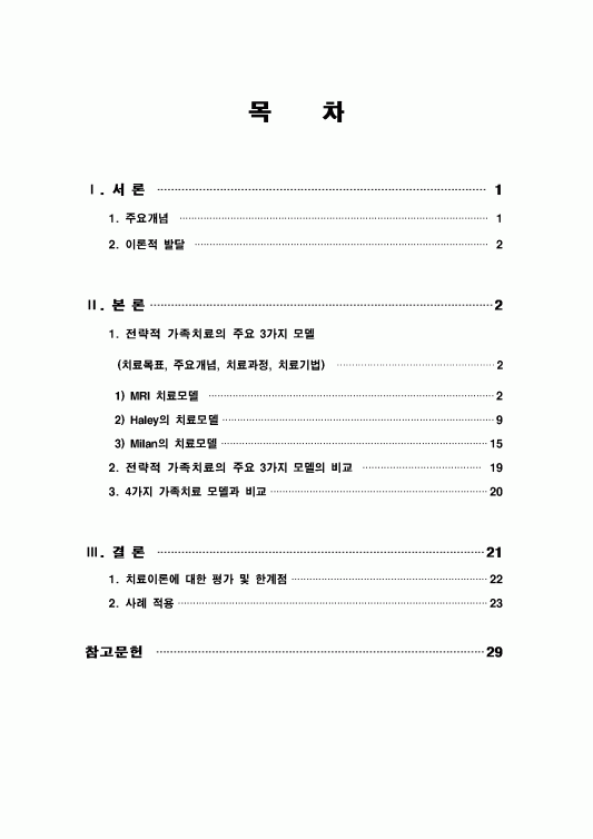 (사회복지실천론) 전략적가족치료이론 및 사례적용 보고서