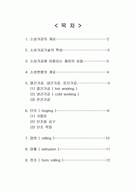 소성가공-기계공작법