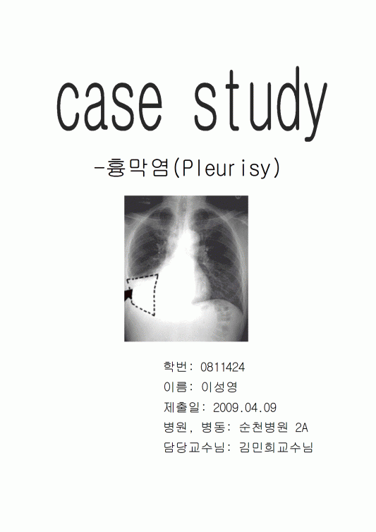 흉막염케이스