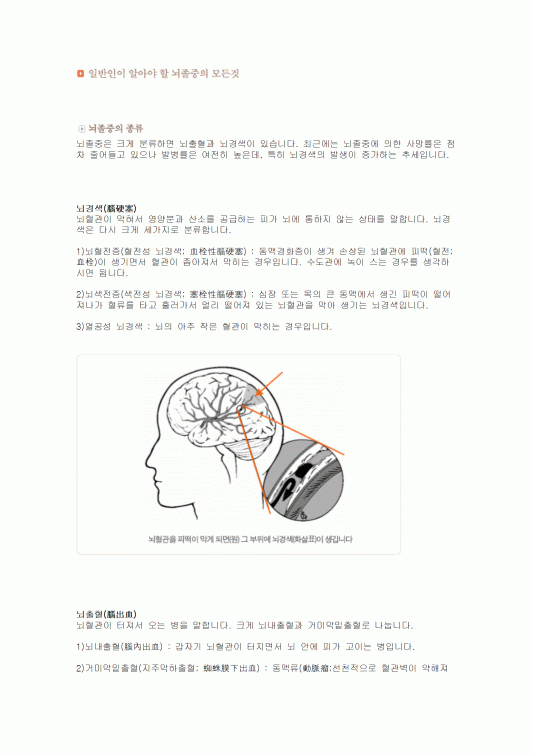 뇌졸중 환자간호(뇌출혈, 뇌경색, 당뇨환자, 고혈압 환자등)