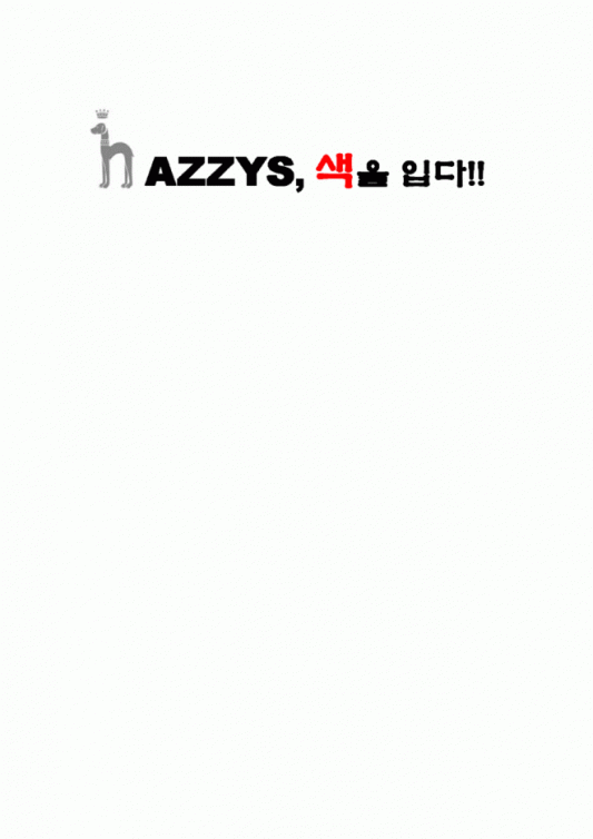 해지스(hazzys) 마케팅조사