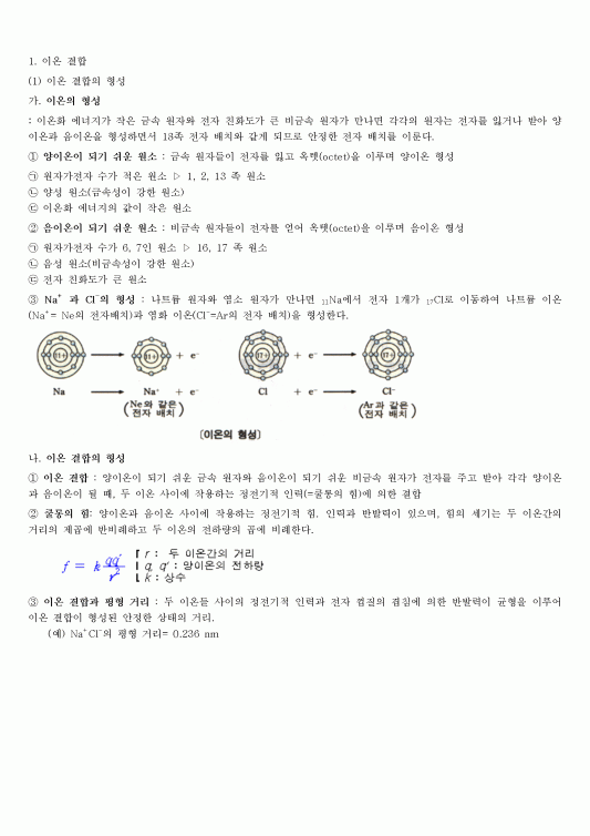 각종결합(이온.공유,금속) 및 초전도체에 관하여