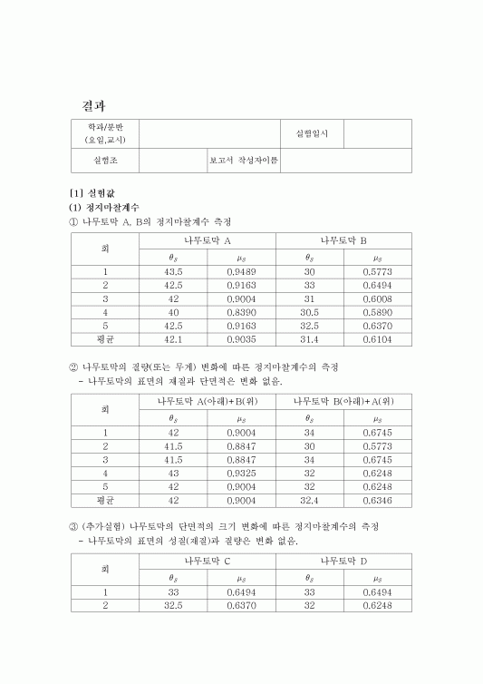 마찰계수측정