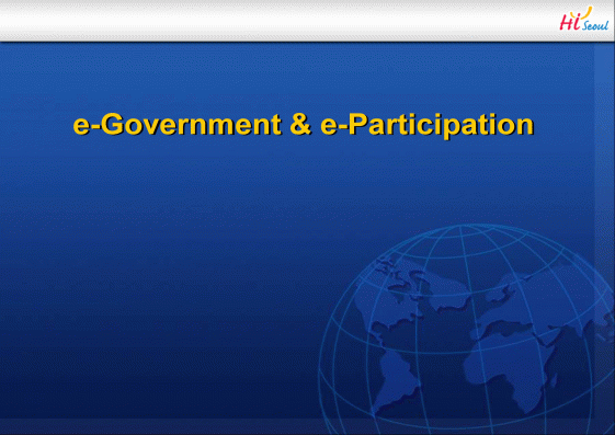 e-Government & e-Participation
