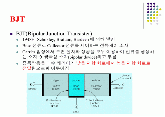 BJT(Bipolar Junction Transister)접합형 트랜지스터