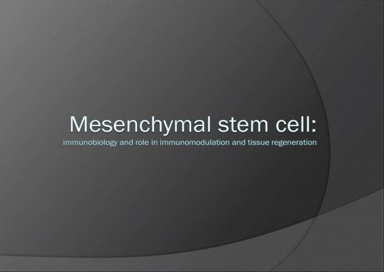 Mesenchymal stem cell