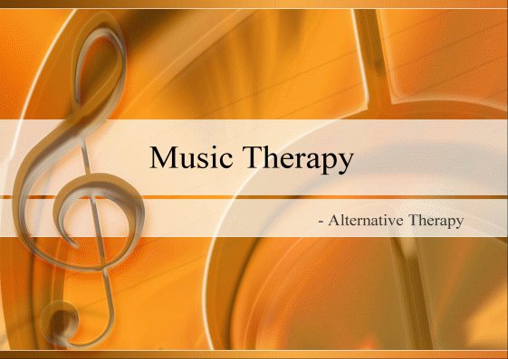 Music Therapy 음악치료
