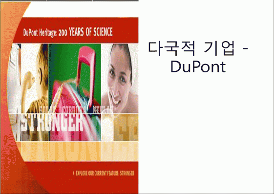 다국적 기업 -  DuPont(듀폰)