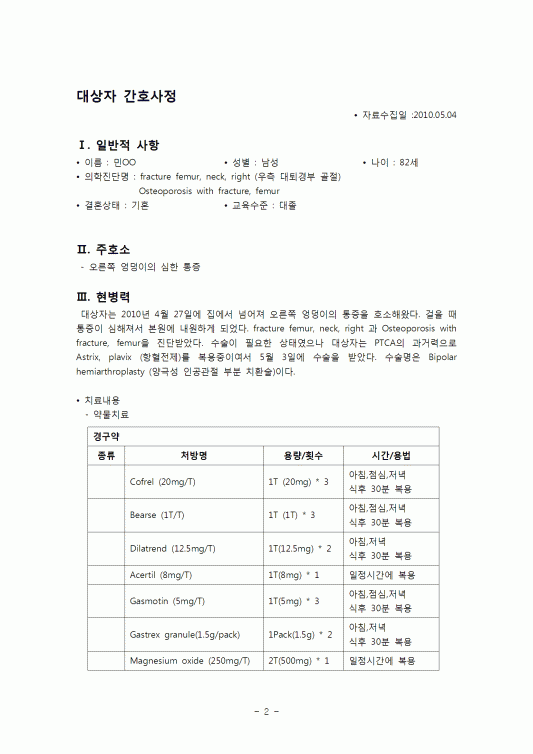 정형외과 case study