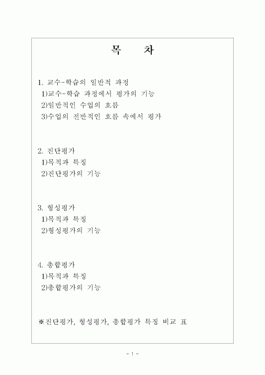 교육평가의 종류