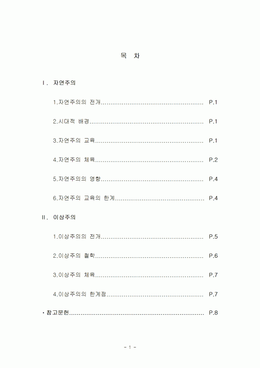 자연주의와 이상주의