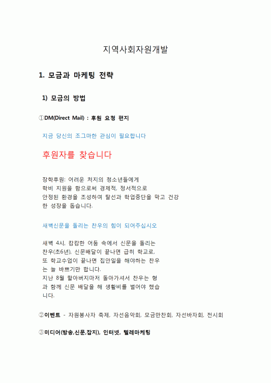 지역사회자원개발