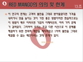 [마케팅원론] 레드망고 (RED MANGO)-17페이지