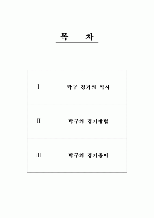 탁구에 대하여-레포트 - 탁구 경기의 역사, 경기방법, 경기 용어