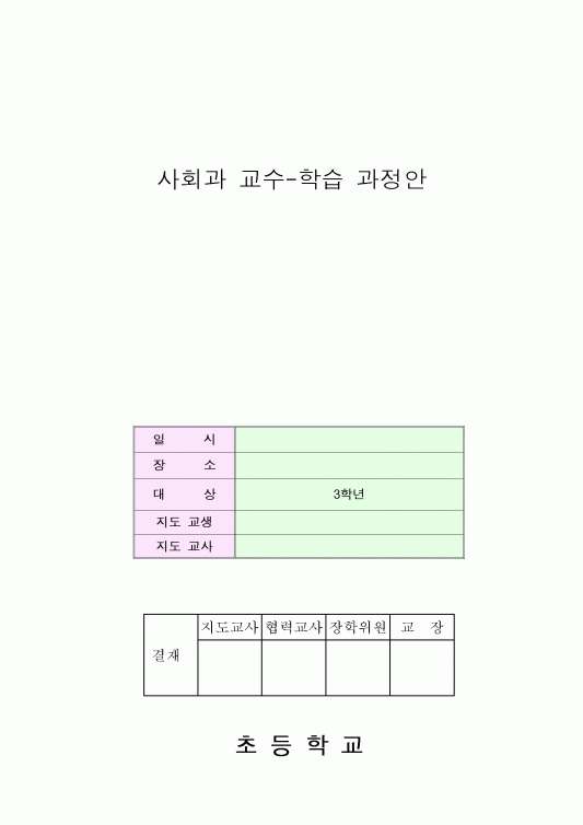 3)사회-고장생활의 변화-다양한 활동을 통해 의식주 생활의 변화를 정리 적용하기(세안)