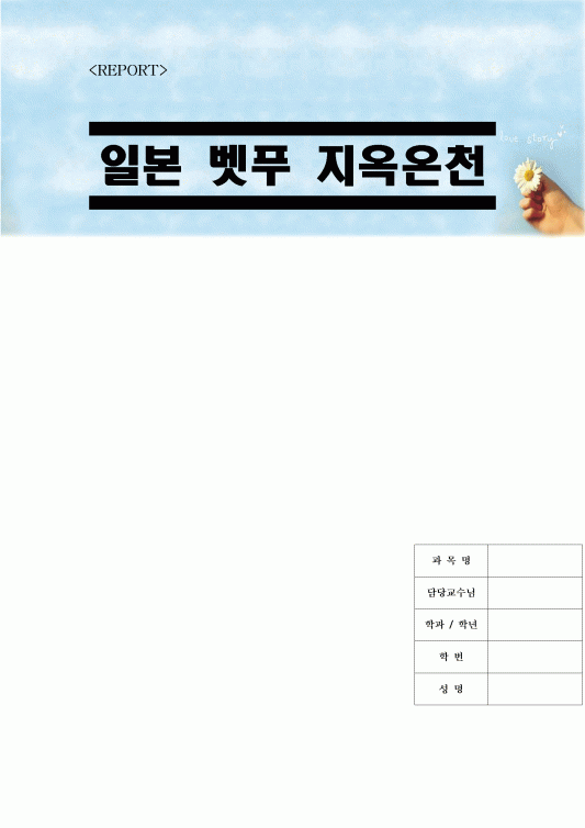 [관광자원개발사례조사] 일본 벳푸 지옥온천 - 자원분석, 여건분석, SWOT분석, 자원접근 및 개발전략