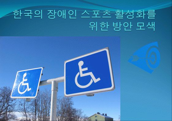 한국장애인스포츠의 활성화 방안 모색