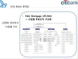 CITY BANK 조직혁신 - 시티은행,금융시장,한국시장진출사례.PPT자료-4페이지