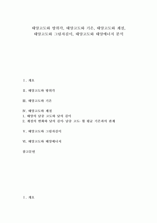 [태양고도, 태양고도와 방위각, 태양고도와 기온, 태양고도와 계절, 그림자길이, 태양에너지]태양고도와 방위각, 태양고도와 기온, 태양고도와 계절, 태양고도와 그림자길이, 태양고도와 태양에너지 분석