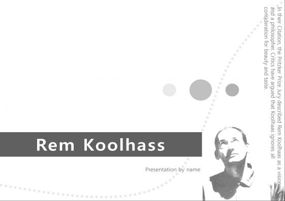 [렘쿨하스] 렘쿨하스 (rem koolhaas)의 이론과 작품