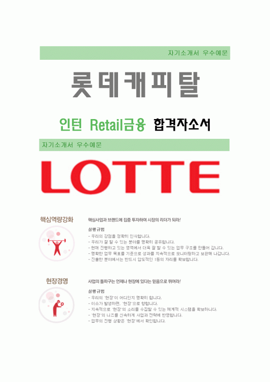 [롯데캐피탈-인턴 Retail금융 합격자] 롯데캐피탈 자기소개서,롯데캐피탈 자소서,롯데캐피탈 채용정보