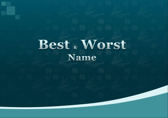 Best & Worst Name-브랜드네이밍 성공사례 실패사례