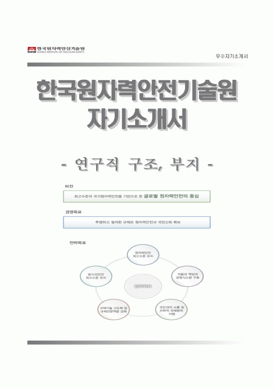 [한국원자력안전기술원자기소개서]한국원자력안전기술원(연구직)자소서+[면접기출문제]_한국원자력안전기술원합격자기소개서, 한국원자력안전기술원자소서항목