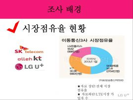 LG U+ 브랜드 이미지- 통신3사의 독과점 구조,이동통신시장 가입자 현황,스마트폰 시장의 성장,LG유플러스의 경쟁력-7페이지