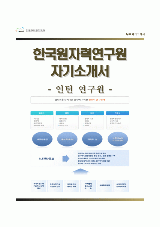 [한국원자력연구원자기소개서]한국원자력연구원 인턴 연구원 자소서와 면접기출문제,한국원자력연구원합격자기소개서,한국원자력연구원자소서항목