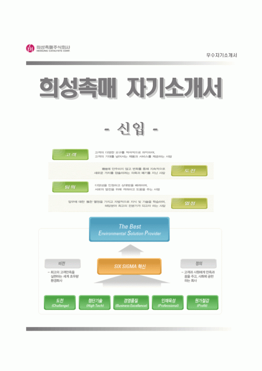 (희성촉매자기소개서 + 면접족보) 희성촉매자소서[희성촉매합격자기소개서희성촉매자소서항목]