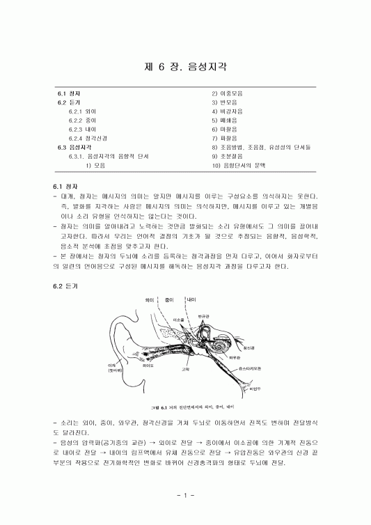 [음성장애세미나] 제06장 음성지각