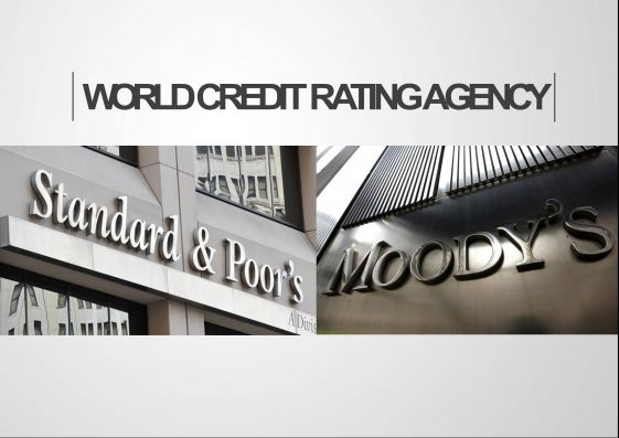S&P 와 Moody`s 무디스 비교분석 영어발표&영어대본