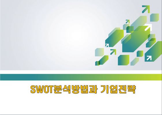 SWOT분석방법과 기업전략,SWOT 분석의 개념