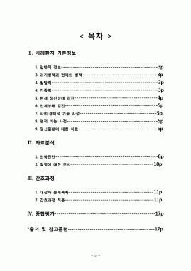 조현병 케이스 - 간호과정 4개-2페이지