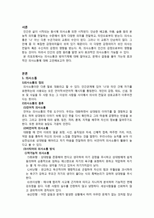 효과적인 의사소통을 위해 사용되는 방어기제의 기능에 대해 서술하십시오.