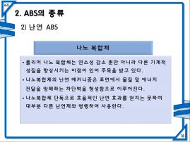 ABS 정의,ABS 공,ABS 생산,ABS 활용,ABS 수지,ABS의 종류,ABS 중합 방법-18페이지