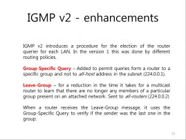 IGMP & Multicast Routing Protocol-13페이지