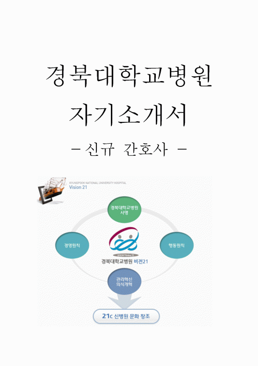 경북대학교병원 신규 간호사 대학병원 간호사 자기소개서 및 면접 스피치 대본