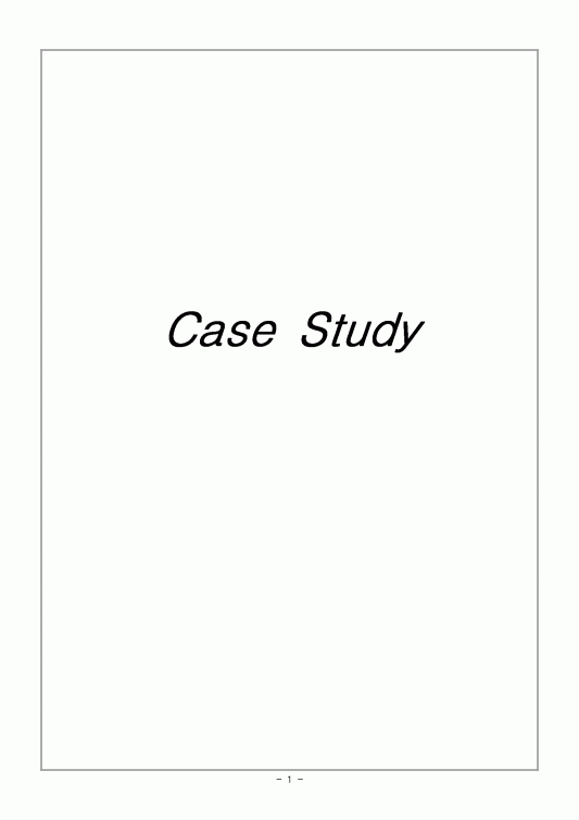 내과 Case Study : DM (당뇨병)