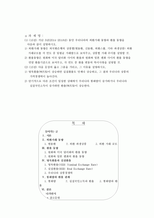 외환거래 동향은 외국환은행의 상품별(현물환, 선물환, 외환스왑, 기타 파생상품) 외환 거래규모를 각 연도 중 일평균 거래량으로 보여주고, 상품별 거래 추이를 설명할 것